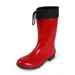 Regenliebe Gummistiefel de Fieselregen Langschaft in rot | Gr.: 41