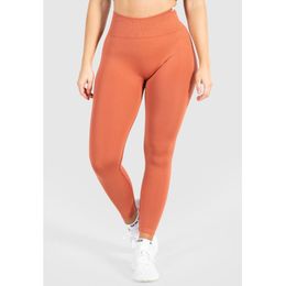 Smilodox Leggings Amaze Scrunch Pro in Cognac | Gr.: XS