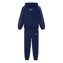 Nike Sportswear Jogginganzug 'Club Fleece' Jungen Gr&ouml;&szlig;e 140/146 dunkelblau / wei&szlig;