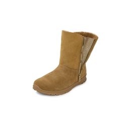 vitaform Veloursleder & Doubleface Stiefeletten in camel | Gr.: 36