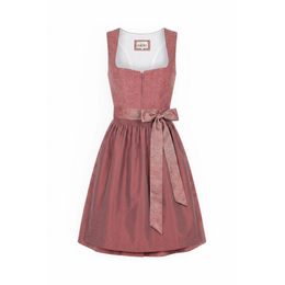 N&uuml;bler N&Uuml;BLER Damen Dirndl "Dirndl midi Kira", rot, Gr. 48, Obermaterial: 98% Polyester PES. 2% Elasthan EL., Kleider