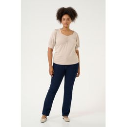 Kaffe curve T-Shirt kurzarm KCsissy Tight fit in Feather Gray | Gr.: XL