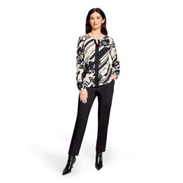 Betty Barclay Damen Schlupfbluse "Damen mit Rundhalsausschnitt"wei&szlig;, schwarz, Gr. 36, Obermaterial: 100% Viskose, Blusen
