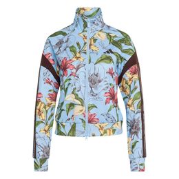 adidas Sportswear Sportjacke 'ADIDAS x FARM RIO HOUSE OF TIRO TRACK' Damen Gr&ouml;&szlig;e S himmelblau / hellgelb / gr&uuml;n / weinrot