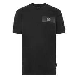 Plein Sport Herren T-Shirt "Rundhals-T-Shirt", schwarz, Gr. S, Obermaterial: 100% Baumwolle, Shirts