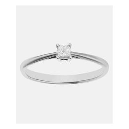 Diamant L'&eacute;ternel Ring aus 375 Wei&szlig;gold mit 0.1 Karat Diamant | Gr.: 53