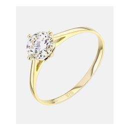 Vanlere Verlobungsring aus 375 Gelbgold mit Zirkonia | Gr.: 55