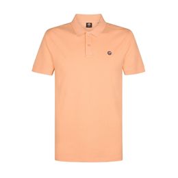 PETROL INDUSTRIES Shirt male size 5XL Pastel orange / Red / Black