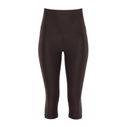 WINSHAPE Functional Comfort High Waist 3/4-Tights HWL217C in espresso | Gr.: L
