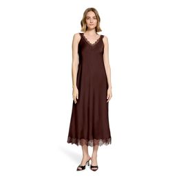 Vera Mont Damen Abendkleid "Damen mit Spitze", braun, Gr. 36, Satin, Obermaterial: 100% Polyester. Besatz: 100% Polyamid. Futter: 100% Polyester,