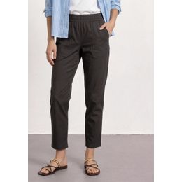 Street One Damen Chinohose, schwarz, Gr. 46, unifarben, Web, Obermaterial: 66% Baumwolle, 30% Polyester, 4% Elasthan, Hosen, Slim Leg Chino mit