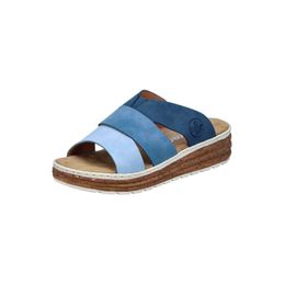 Rieker Espadrilles Pantoletten in Blau | Gr.: 38