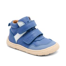bisgaard Baby Lauflernschuh "barefoot becky", Gr. 24, blau, Leder, Schuhe, Sneaker, Klettschuh mit Klettverschluss, Gr&ouml;&szlig;enschablone zum Download