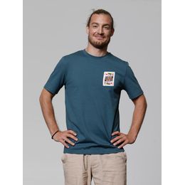 wat? Apparel T-Shirt K&ouml;nig der Herzen in Petrol | Gr.: 46