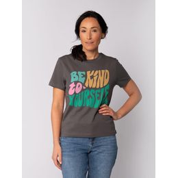 wat? Apparel T-Shirt Be kind to yourself in Grau | Gr.: 36
