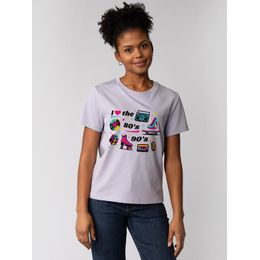 wat? Apparel T-Shirt 80s Love in Lavender | Gr.: 34