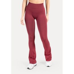 Smilodox Schlaghose Leggings Aylin Scrunch in Bordeaux | Gr.: S