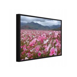 WALLARENA Bild mit Rahmen Blumen in Rosa | Gr.: 40 x 30 cm