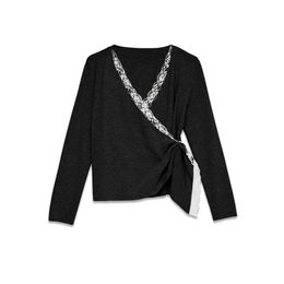 V&eacute;ro Moda Vero Moda Gestricktes Oberteil in Black | Gr.: L