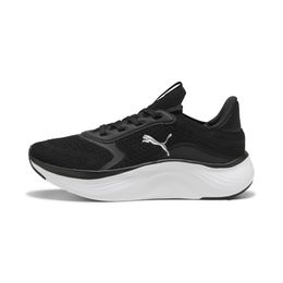 Puma Damen Fitnessschuh "SOFTRIDE MAYVE 2 WNS", Gr. 41Puma schwarz, Puma wei&szlig;, Puma silber, Textil, Schuhe, ideal f&uuml;r Gym und Fitnessstudio