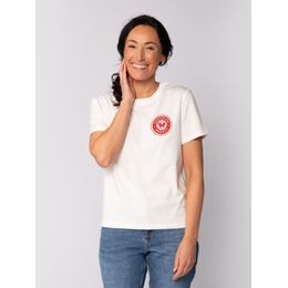 wat? Apparel T-Shirt Certified beauty in Off White | Gr.: 44