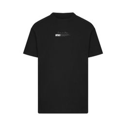 MisterTee Herren T-Shirt "MisterTee Herren Become the Change Butterfly 2.0 Tee", schwarz, Gr. XS, bedruckt, 100% Baumwolle, Shirts
