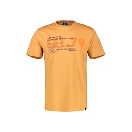 Lerros Herren T-Shirt "T-Shirt mit Brustprint, Grosse Gr&ouml;ssen", gelb, Gr. 5XL, 100% Baumwolle, Shirts