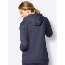 feel good Damen Langjacke, Gr. 36marine, wei&szlig;, 50% Baumwolle, 50% Polyester, unifarben, Jacken