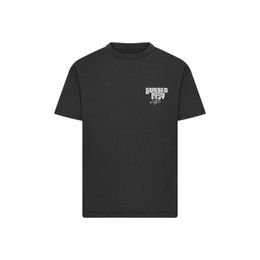 MisterTee Herren T-Shirt "MisterTee Sunset City Vintage Heavy Loose Tee", schwarz, Gr. XL, bedruckt, 100% Baumwolle, Shirts