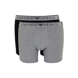 Emporio Armani Boxershorts Herren Gr&ouml;&szlig;e XL graumeliert / schwarzmeliert