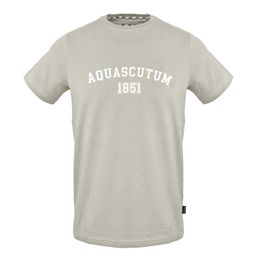 Aquascutum - T-Shirt f&uuml;r Herren/Damen Unisex, Regul&auml;r (Grau)