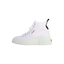 Superga Bubble Mid &ndash; Hohe Sneaker mit Schn&uuml;rung Wei&szlig; | Gr.: 40