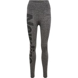 Newline Leggings Jaquard Damen in CHARCOAL GREY/TRUE BLACK | Gr.: S
