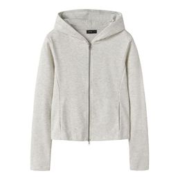 name it Hoodie mit Rei&szlig;verschluss in Light Grey Melange | Gr.: 134/140