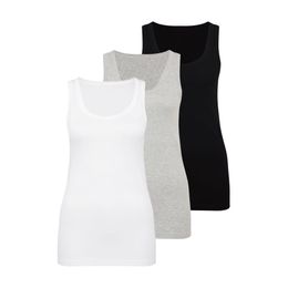 H.I.S. H.I.S Tanktop in schwarz, grau meliert, wei&szlig; | Gr.: 48/50
