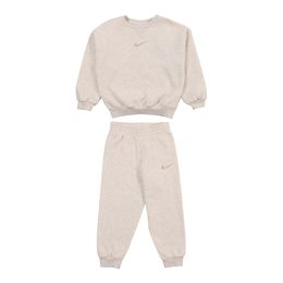 Nike Sportswear Jogginganzug 'Essential' Jungen Gr&ouml;&szlig;e 110/116 elfenbein / beigemeliert