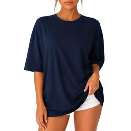 Reichstadt Damen Oversized Oversized T-Shirt in Dark Blue | Gr.: XXS