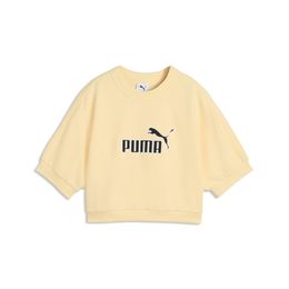Puma Damen Sweatshirt "Essentials Elevated No. 1 Logo Relaxed Sweatshirt Damen", gelb, Gr. L, Obermaterial: 100% Baumwolle. Rippe: 4% Elasthan, 96%