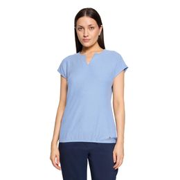 BETTY & CO BETTY & CO Damen Kurzarmshirt "Damen mit Struktur", blau, Gr. XL, Obermaterial: 78% Viskose, 20% Polyester, 2% Elasthan, Shirts, Material