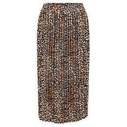 Betty Barclay Plisseerock mit Gummizug in Beige/Schwarz | Gr.: 44