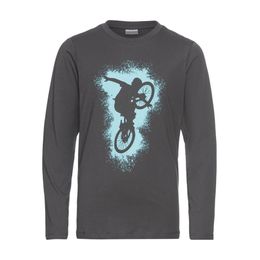 Kidsworld Langarmshirt in anthrazit | Gr.: 176/182