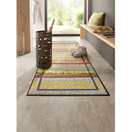 Heine Fu&szlig;matte in taupe-bunt | Gr.: 70-x-120-cm