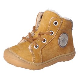 Baby Lauflernschuh "GEORGIE 50, WMS: mittel", Pepino BY RICOSTA, Gr. 25, gelb, Leder, Schuhe, Winterschuh mit Weiten-Me&szlig;system, Gr&ouml;&szlig;enschablone zum