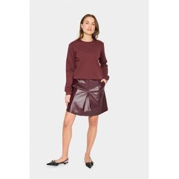 Saint Tropez Sweatshirt LyonaSZ Lockere Passform in Decadent Chocolate | Gr.: XS
