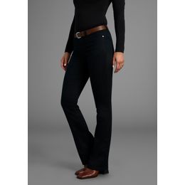 Arizona Damen Bootcut-Jeans "Shaping", schwarz, Basic, Gr. 21, Jeans, Obermaterial: 72% Baumwolle, 26% Polyester, 2% Elasthan, Jeans, elastische