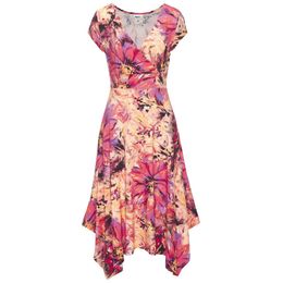 Beach Time Sommerkleid in pink bedruckt | Gr.: 38