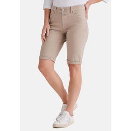 STOOKER WOMEN Damen Bermudas "KORFU Bermuda Boyfriend Fit", beige, Gr. 46, Denim/Jeans, 98% Baumwolle, 2% Elasthan, Hosen, Bermuda 5-Pocket Boyfriend