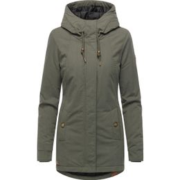Ragwear Damen Winterjacke "Monadena Parka YOUMODO", gr&uuml;n, Gr. 4XL, Obermaterial: 68% Baumwolle, 32% Nylon. Innenfutter: 100% Polyester. Wattierung: