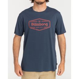 Billabong Herren T-Shirt "Trademark", blau, Gr. L, Obermaterial:100% Baumwolle., Shirts