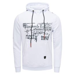 Rusty Neal Sweatshirt mit Kapuze und Front Print